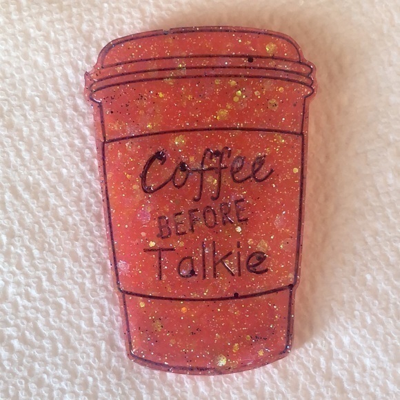 Hand Crafted | Accents | Handmade Peachy Pink Glitter Coffee Before ...